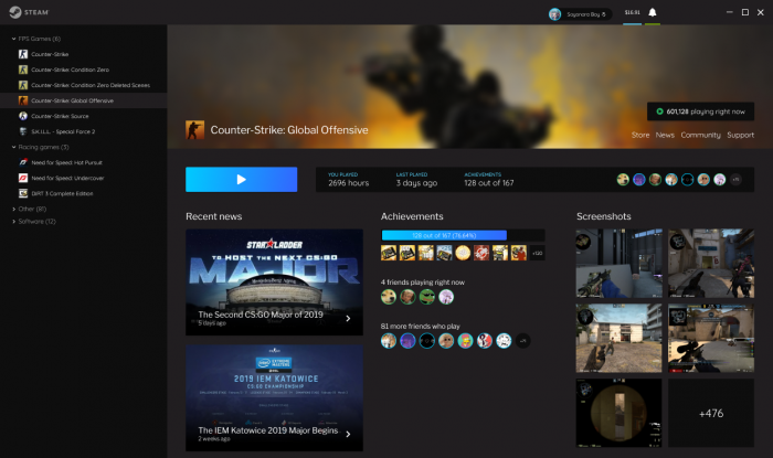 Steam游戏库新界面完成更新 你喜欢吗？