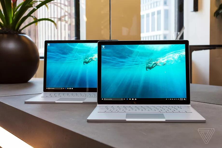 微软推全新Surface Book 2：搭英特尔8代处理器